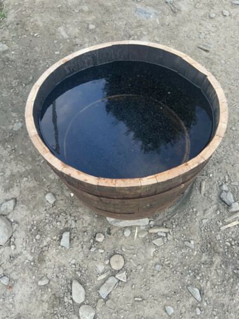 Water Tight Whisky Barrel Oak Planter/tub - Etsy