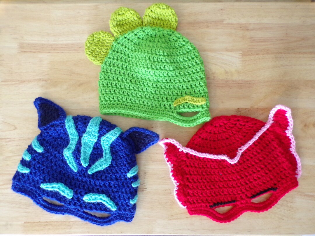 PATTERN ONLY PJ Masks Inspired Crochet Mask - Etsy