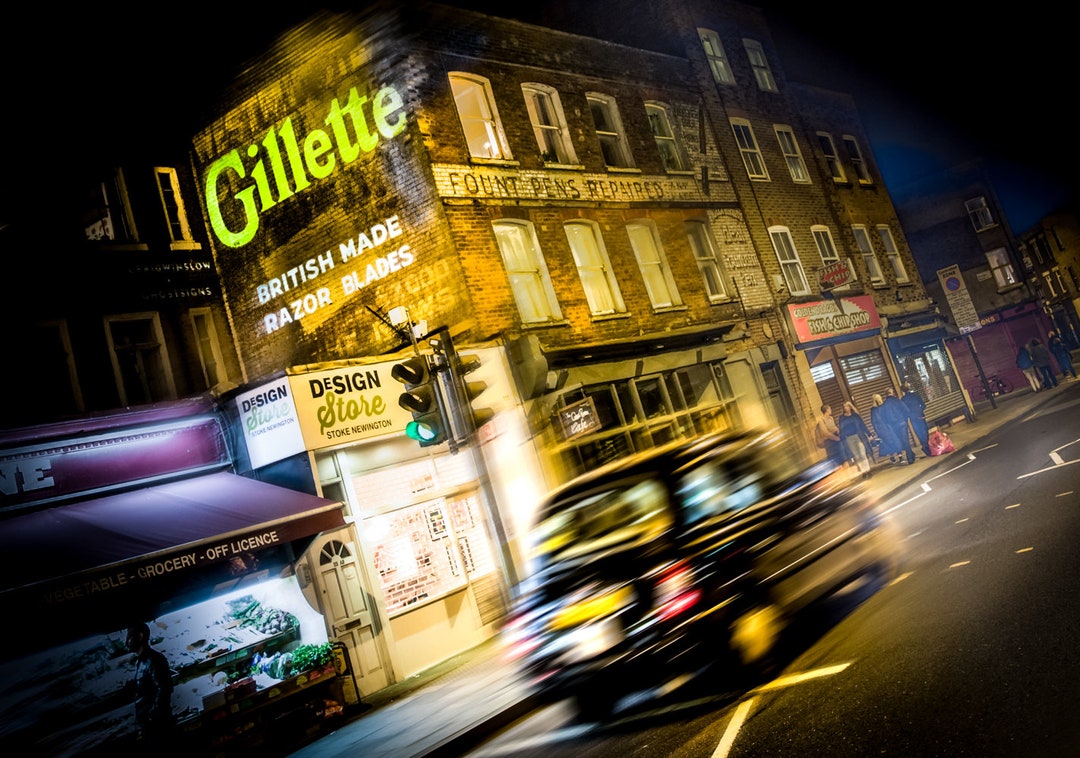 Ghost Sign and Taxi, Stoke Newington Church Street. - Etsy