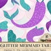18 Glitter Mermaid Tails Overlay Images 300 Dpi PNG Instant Download ...