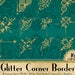 16 Gold Glitter Corner Borders,floral Ornament,corner Wedding ...
