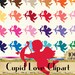 100 Cupid Clipart, Love Digital Clip Art, Valentine Clipart, 100 PNG ...