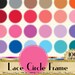 100 Lace Circle Frame Clipart, Frame Digital Clip Art, Label Clipart ...