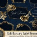 20 Luxury Gold Label Frames 300 Dpi PNG Instant Download | Etsy