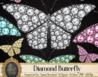 Diamond butterfly | Etsy