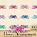 100 Flower Arrangement Cliparts, Flower Clipart, Planner Clipart ...