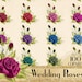 100 Wedding Roses Cliparts, Flower Clipart, Planner Clipart, Floral ...