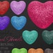 254 Real Tinsel Glitter Heart Digital Images PNG 300 Dpi Instant ...