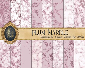 16 Gold Marble Papers Gold Marble Digital Marble Paper | Etsy