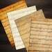 16 Antique Music Sheet Papers 8.5x11 in Instant Download | Etsy