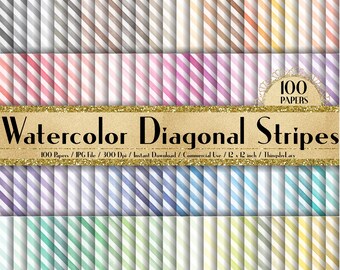 100 Ombre Watercolor Texture Papers Style 2 in 12 x | Etsy