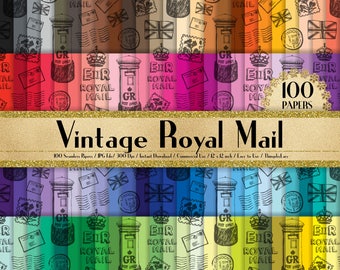 100 Seamless White Royal Mail Papers in 12 x 12 | Etsy