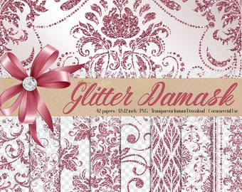 42 Various Glitter Seamless Damask Ornament Overlay Images | Etsy