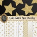 12 Gold Glitter Star Overlay Images Transparent PNG 300 Dpi | Etsy