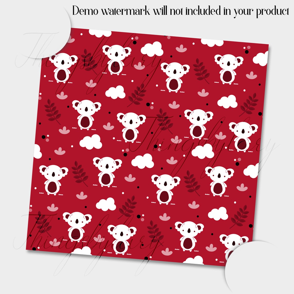 100 Seamless Cute Koalas Bear Digital Papers 12 300 Dpi - Etsy