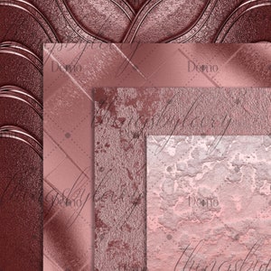 42 Rose Gold Metallic Papers 12 Inch, 300 Dpi Planner Paper, Commercial ...