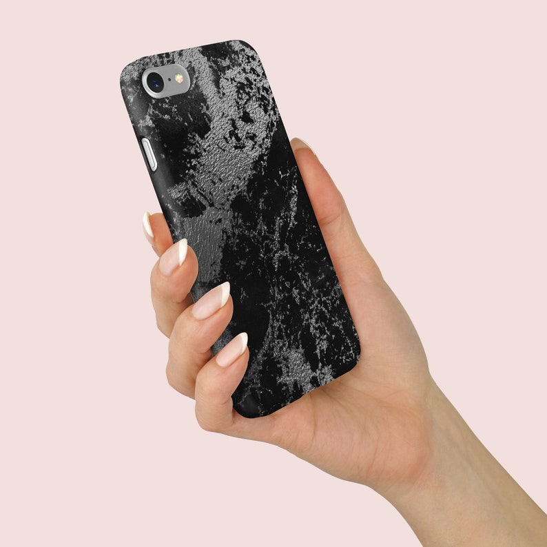 16 Distressed Metallic Silver Foil and Black Digital Papers 12" 300 Dpi ...