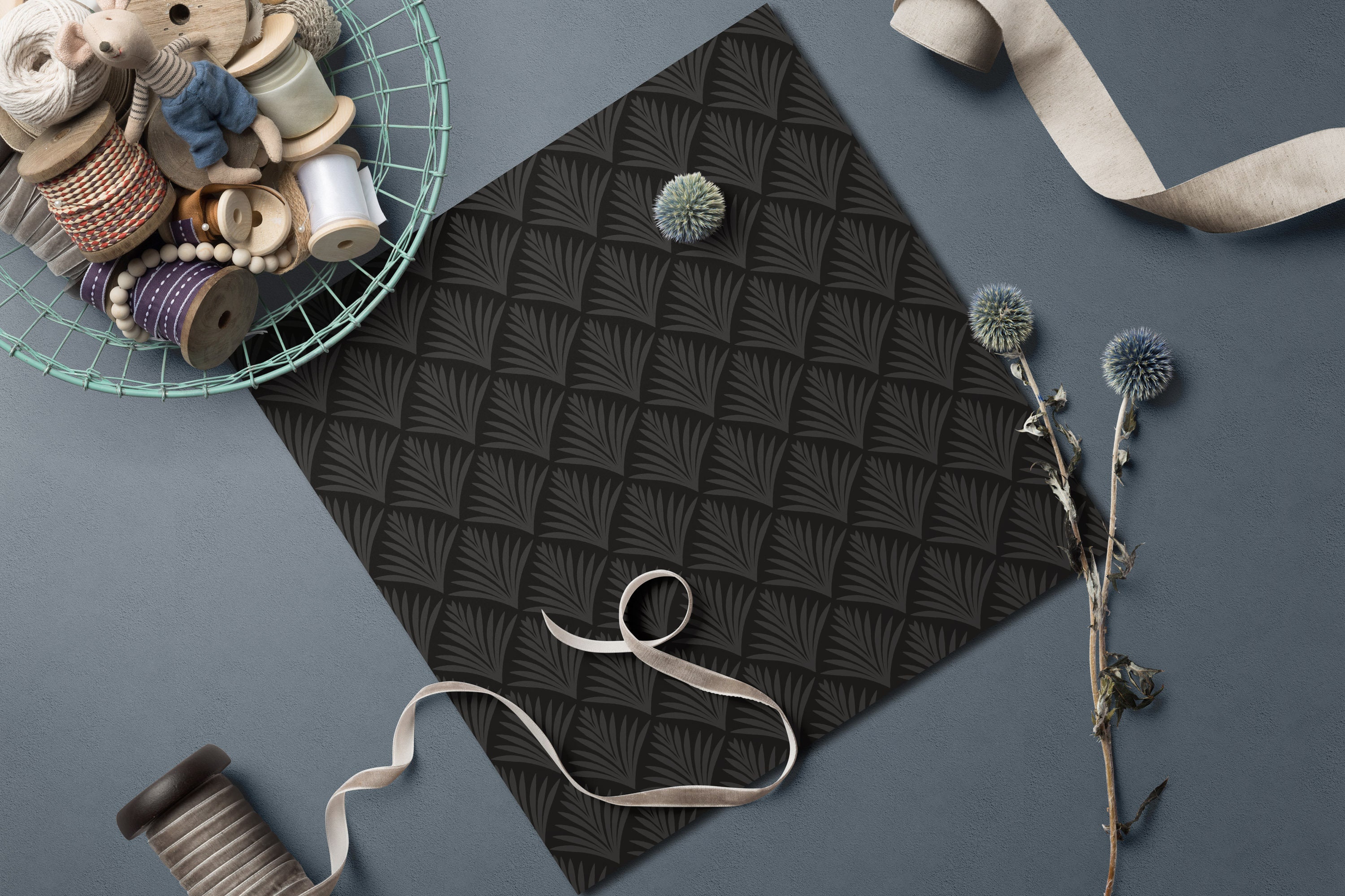 16 Seamless Luxury Black Digital Papers 300 Dpi Commercial Use Black ...