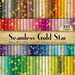 100 Seamless Gold Foil Star Papers 12 Inch 300 Dpi Instant - Etsy