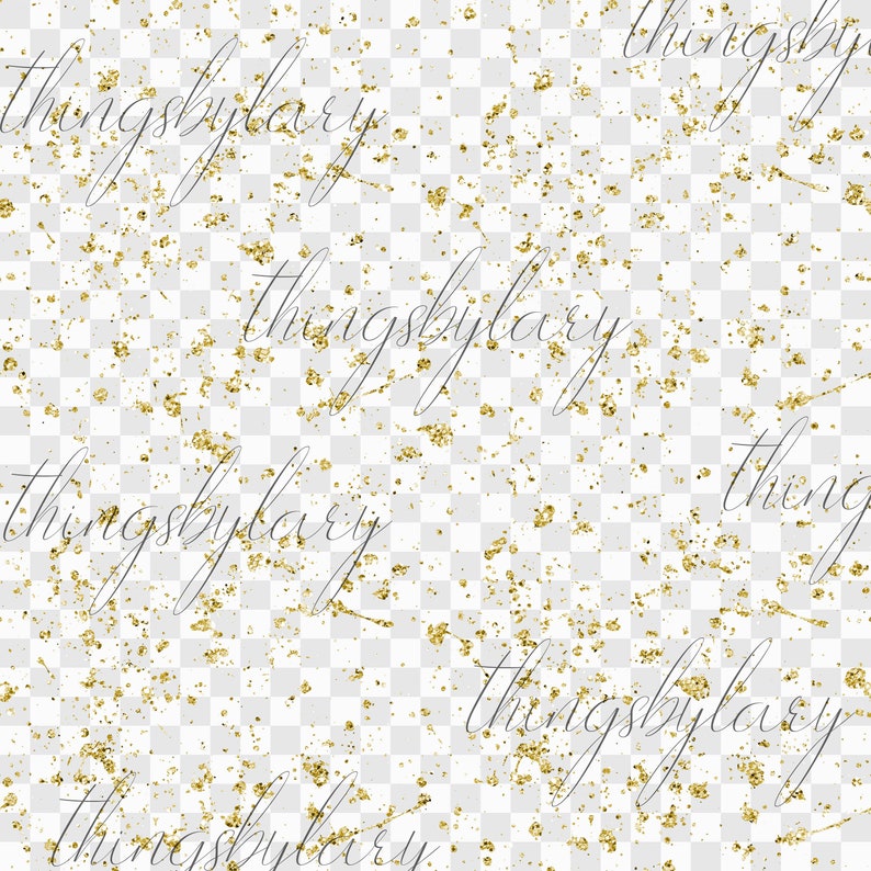 14 Seamless Gold Glitter Splatter Overlay Images 300 Dpi | Etsy