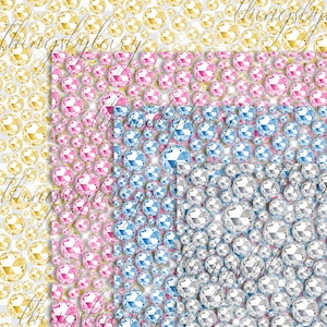 16 Real Diamond Overlay Images, Seamless Pattern, 16 Colors, Diamond ...