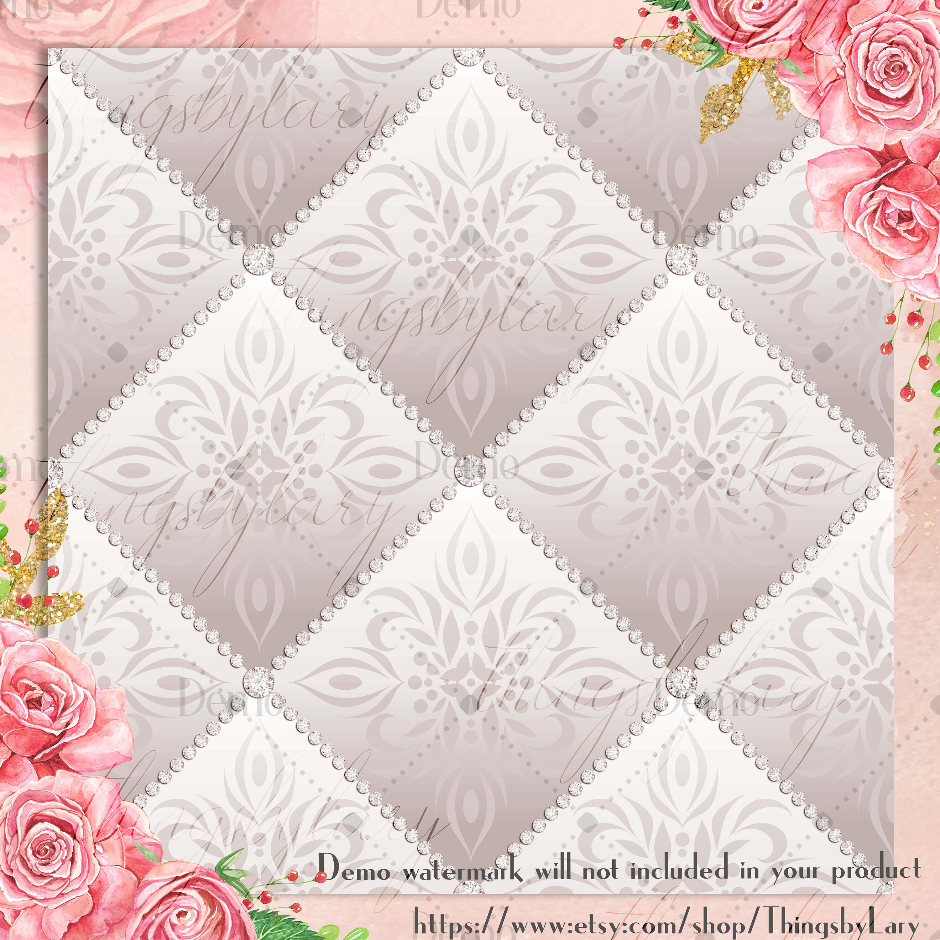 254 Seamless Color Diamond Luxury Upholstery Tufted Background Digital ...