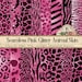 16 Seamless Pink Glitter Animal Skin Prints Digital Papers 300 Dpi ...