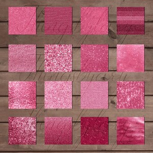 42 Blush Pink Glitter Sequin Digital Papers 12x12" 300 Dpi Planner ...