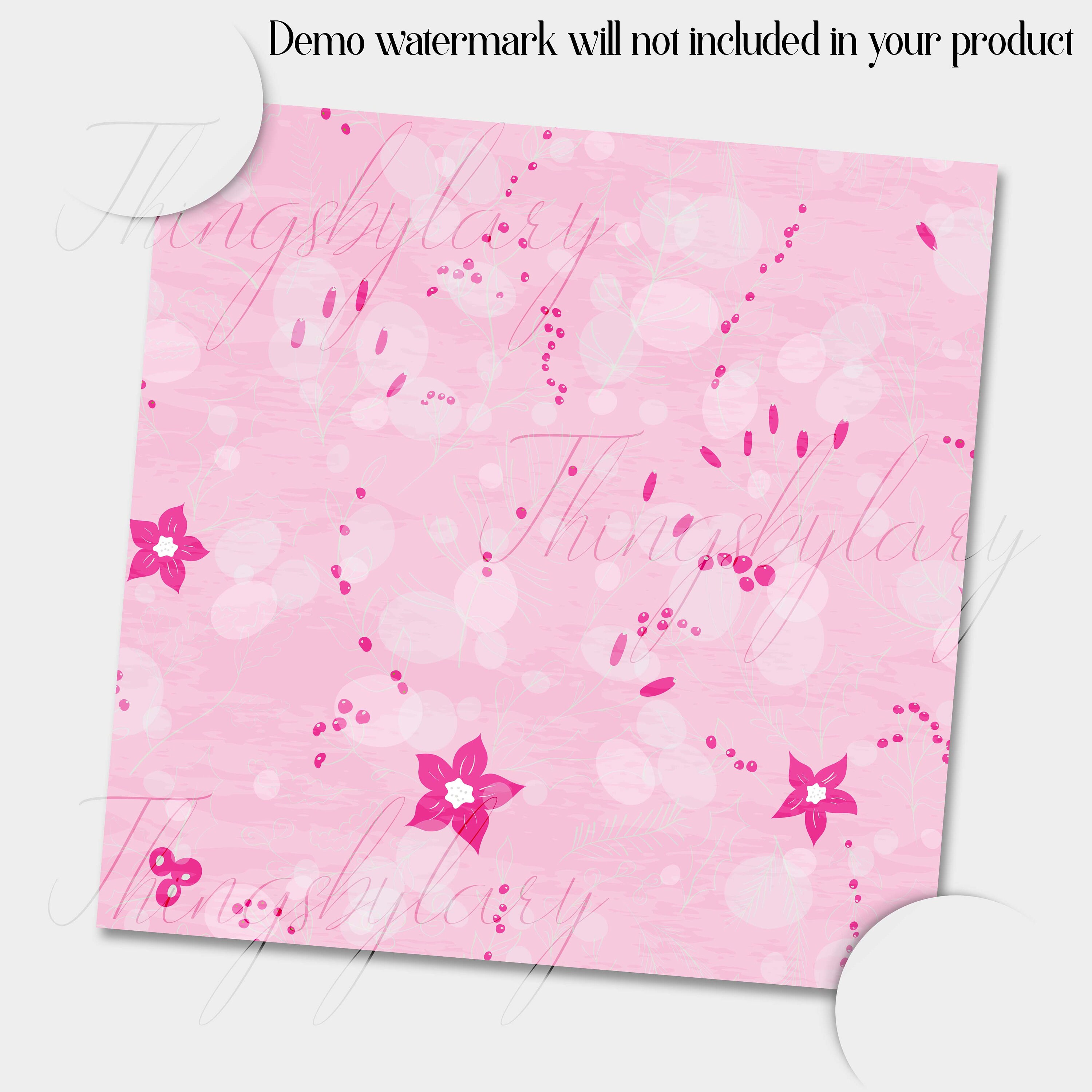 70% OFF 120 Winter Floral Christmas Winter Holiday Digital Papers 12 ...