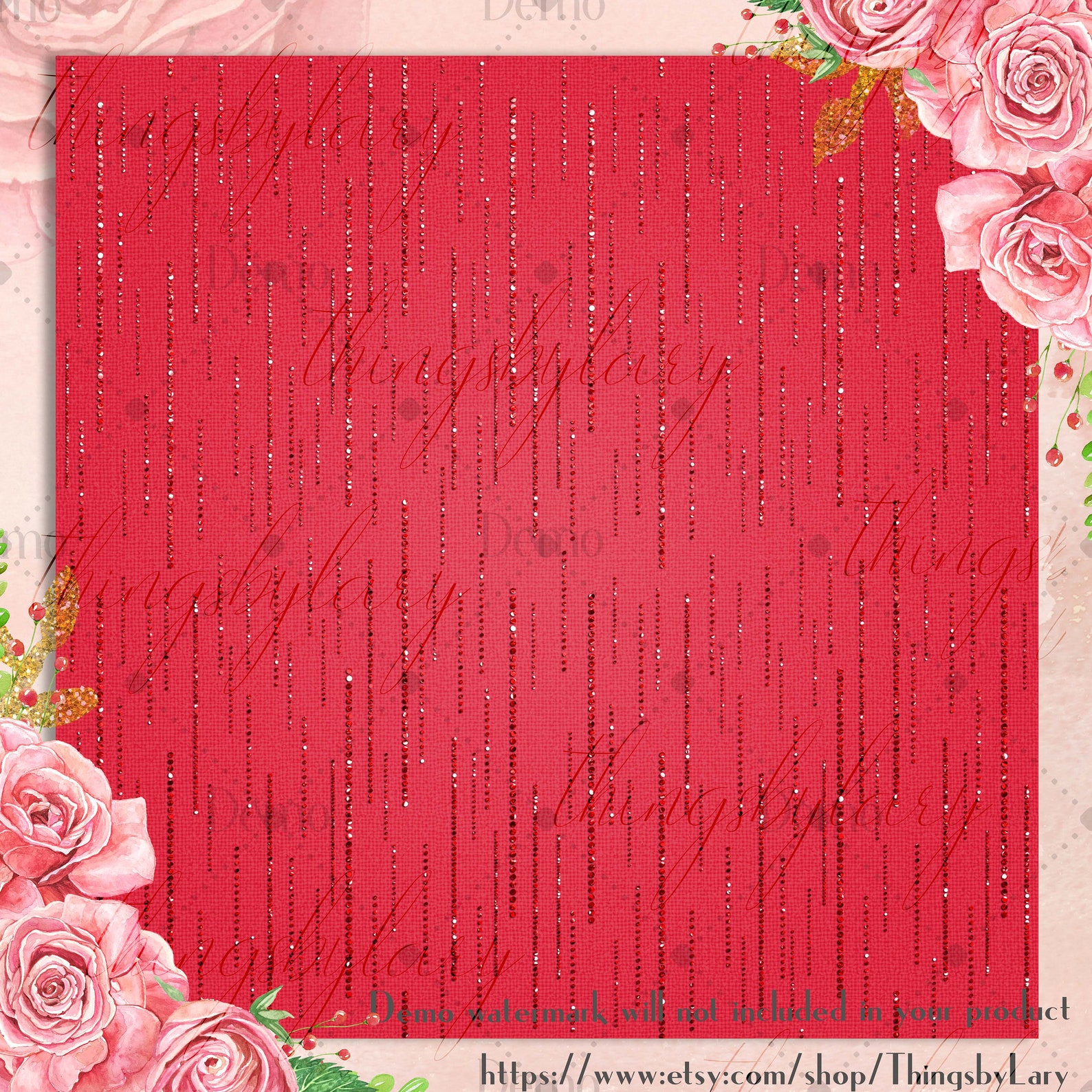 16 Red Glitter Christmas Digital Papers 12 300 Dpi - Etsy