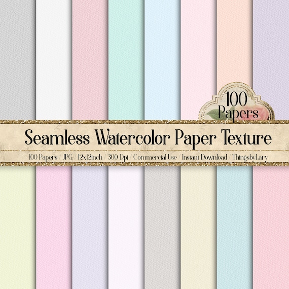 100 Seamless Watercolor Paper Texture Digital Papers - Etsy Australia