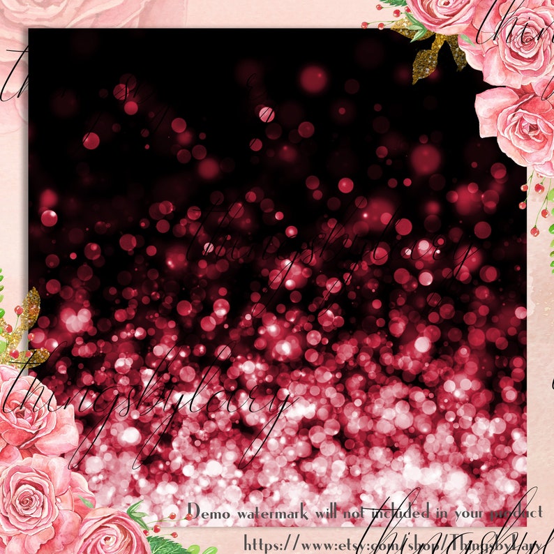 42 Red Bokeh Papers 12 Inch 300 Dpi Planner Paper Commercial - Etsy