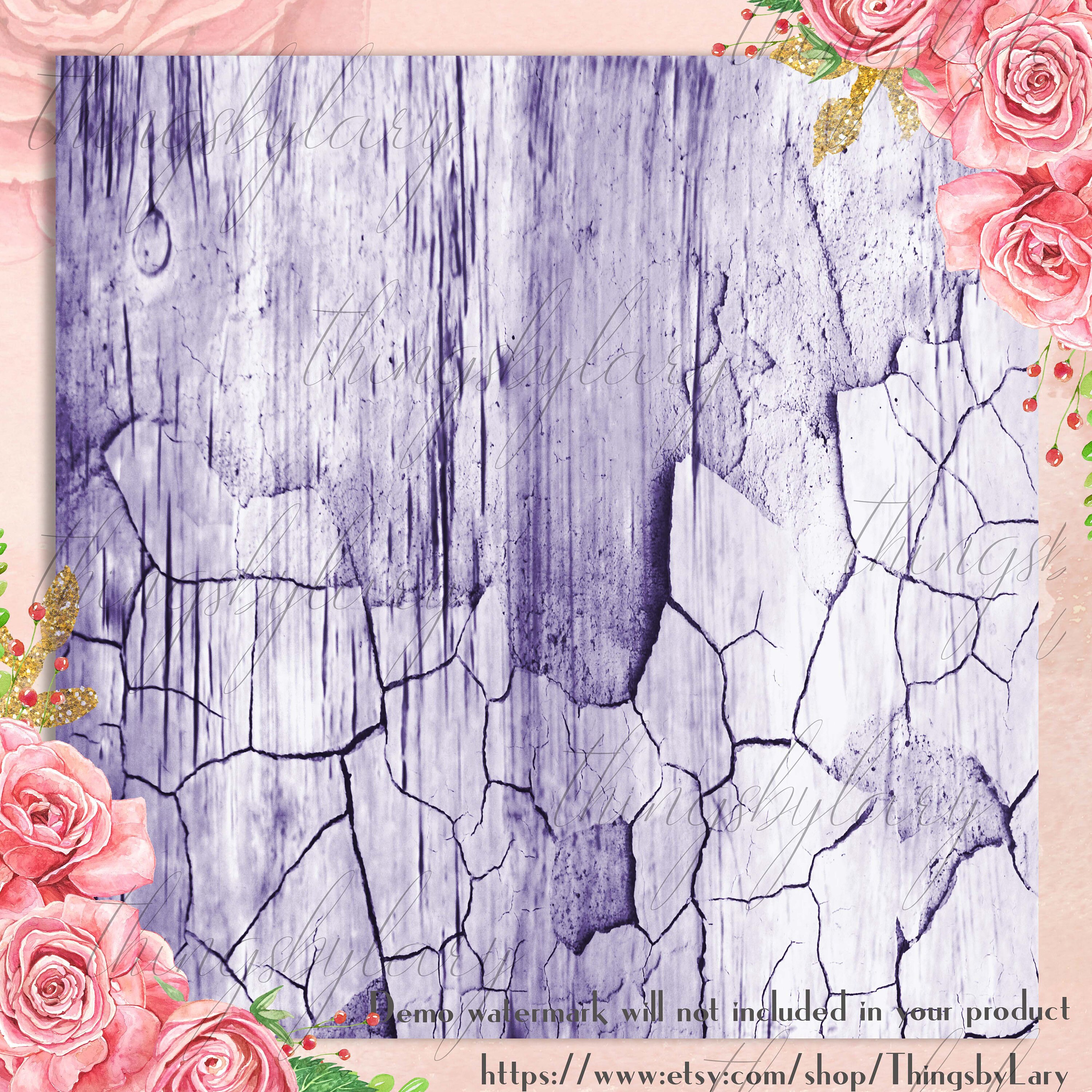 42 Ultra Violet Wood Papers Shabby Chic Autumn Wedding - Etsy