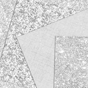 16 Seamless White Glitter Digital Papers Commercial Use Silver Glitter ...