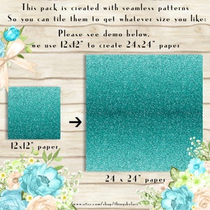 100 Ombre Glitter Papers in 12" X 12", 300 Dpi Planner Paper ...