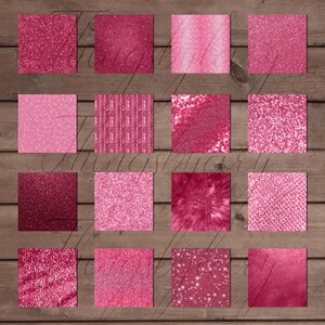42 Blush Pink Glitter Sequin Digital Papers 12x12" 300 Dpi Planner ...