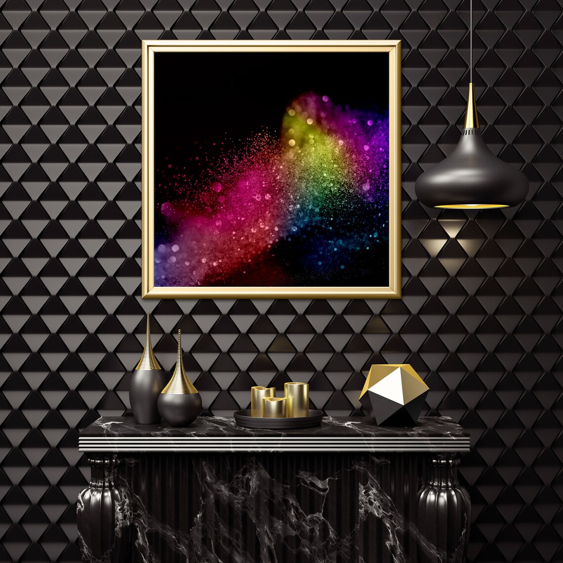 30 Rainbow Shimmering Bokeh Digital Papers 12x12" 300 Dpi Instant ...