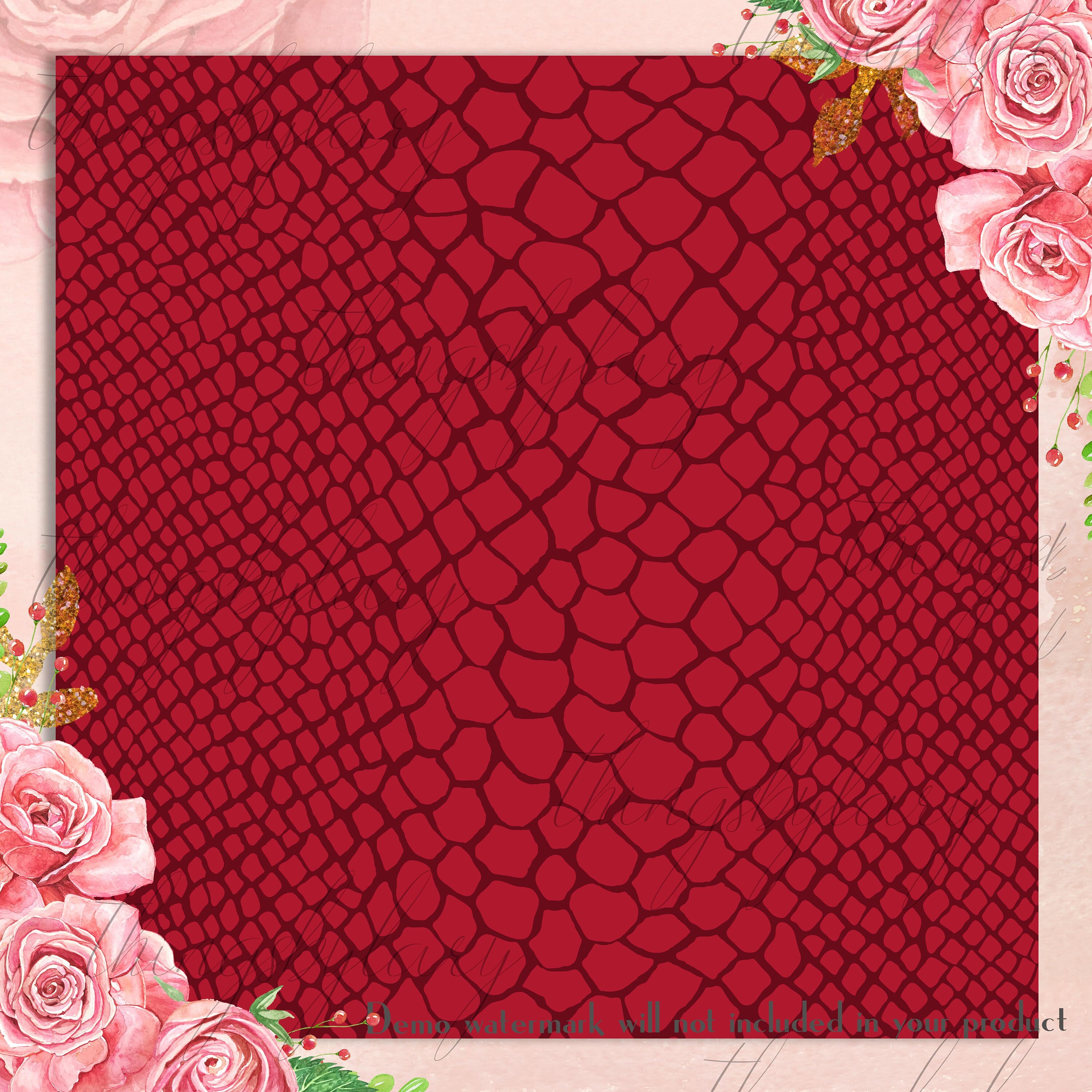 100 Seamless Snake Skin Print Digital Papers 12x12" 300 Dpi Commercial ...