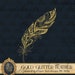 Gold Glitter Feather Sets 16 Cliparts, 300 Dpi, Instant Download ...
