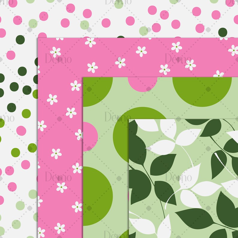 16 Seamless Bright Spring Flower Papers in 12inch 300 Dpi - Etsy