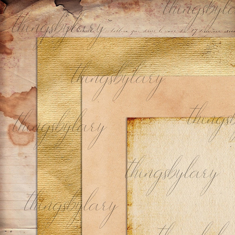30 Antique Vintage Old Digital Papers 12 Inch 300 Dpi Planner Paper ...
