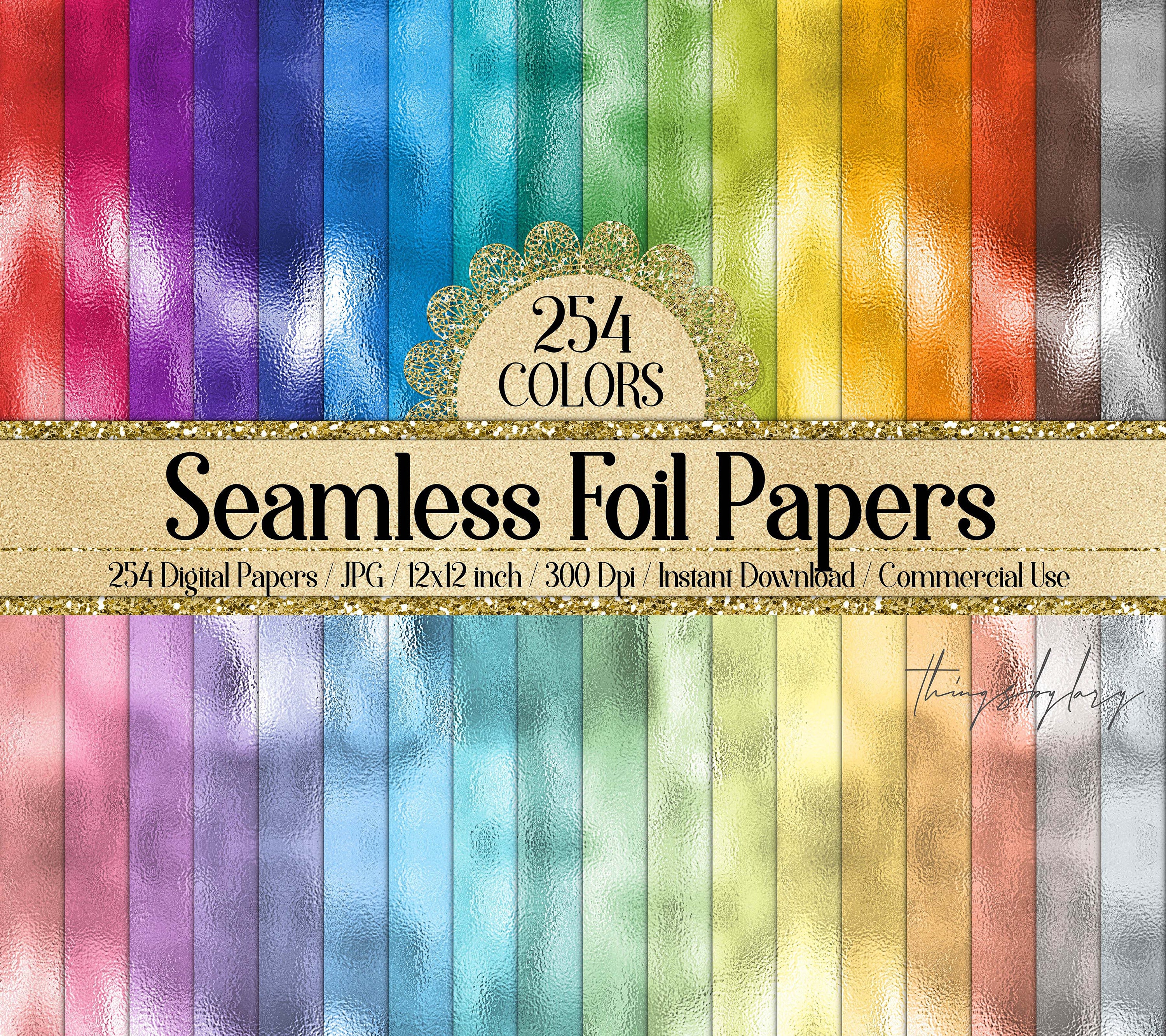 254 Seamless Metallic Foil Digital Papers 12 Inch 300 Dpi Instant ...