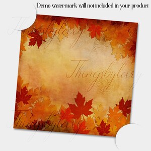 18 Fall Leaf Digital Papers 300 Dpi Instant Download Commercial Use ...