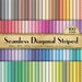 100 Seamless Diagonal Striped Papers 12 Inch 300 Dpi Instant Download ...