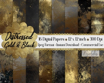 Gold Foil Digital | Etsy