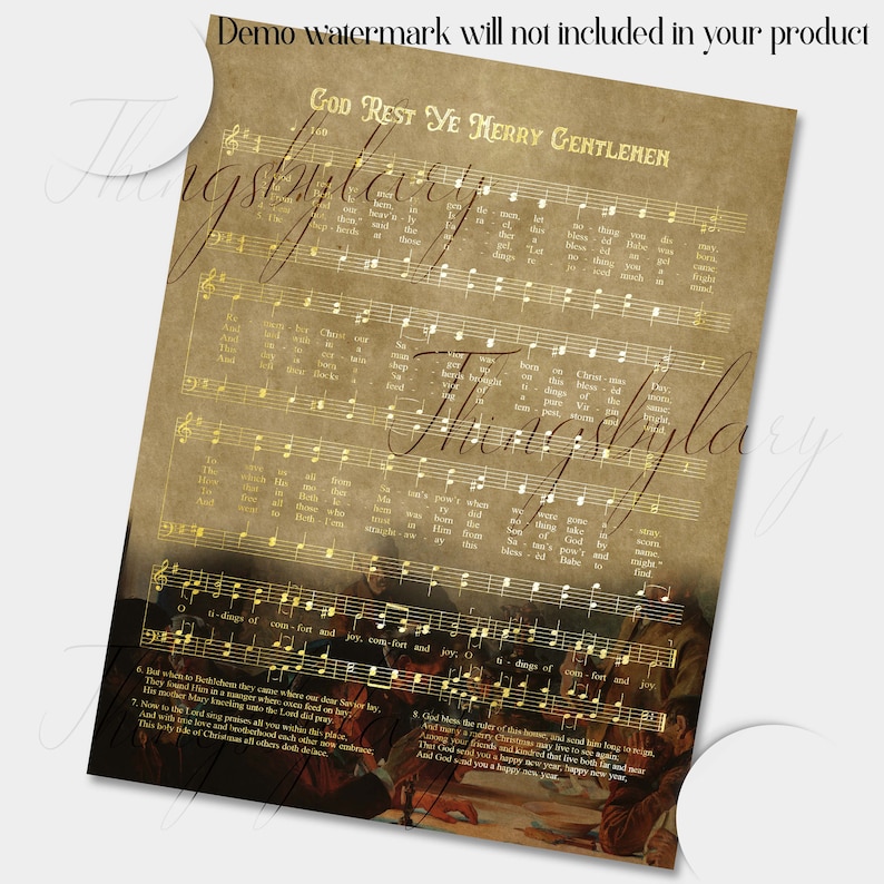 16 Vintage Christmas Music Sheet Digital Papers 8.5x11 - Etsy