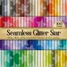 100 Seamless Glitter Star Digital Papers 12inch 300 Dpi - Etsy