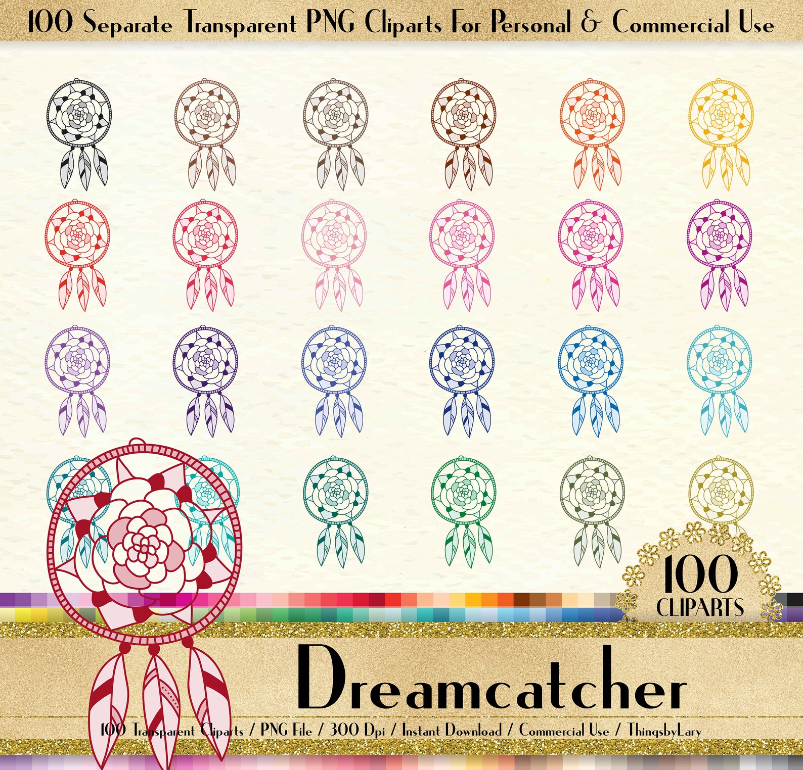 100 Boho Dreamcatcher Clipart Dream Catcher Clipart Boho | Etsy