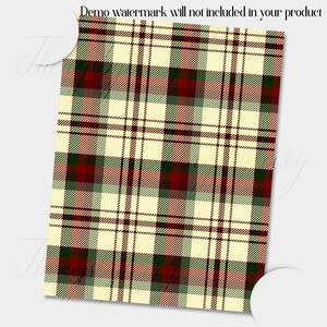 16 Red and Green Plaid Pattern Papers 8.5x11 Inch, Jpeg File, Instant ...