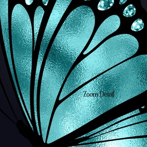 30 Teal Glitter Foil Butterfly Digital Images 300 Dpi Instant Download ...